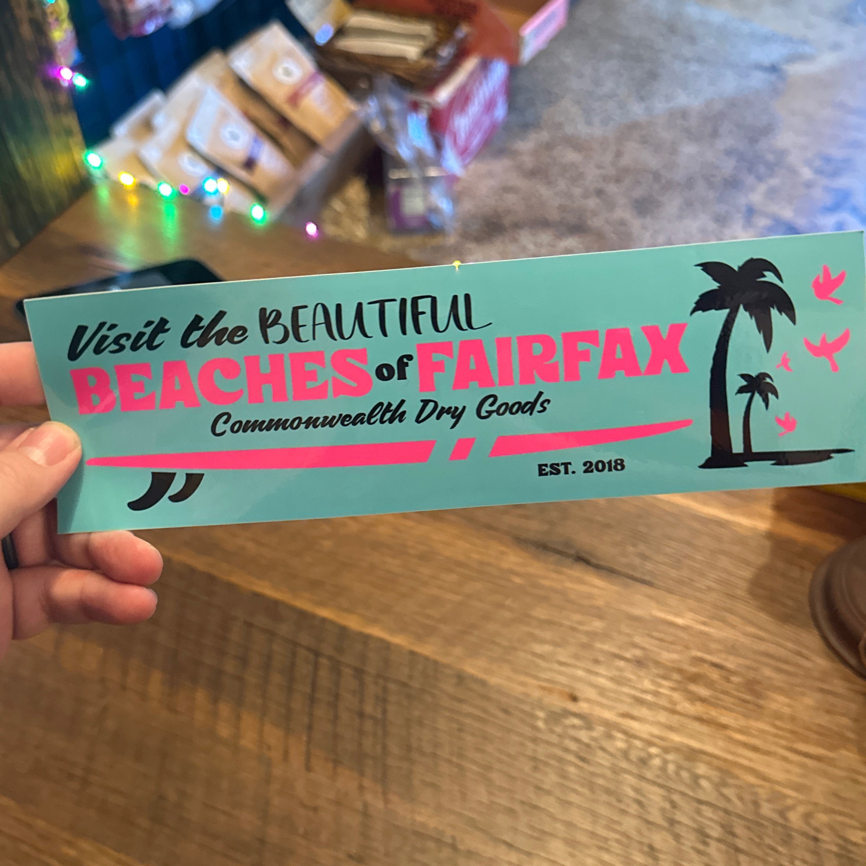 AA Beaches Of Fairfax Bumper Sticker | My Site