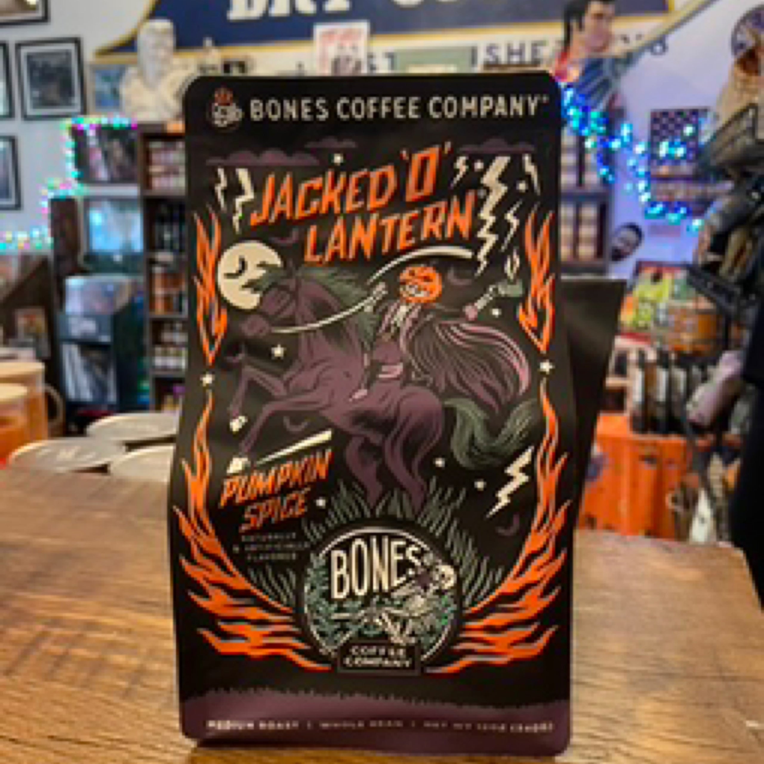 Bones Coffee - Jacked O' Lantern - Whole Bean | My Site